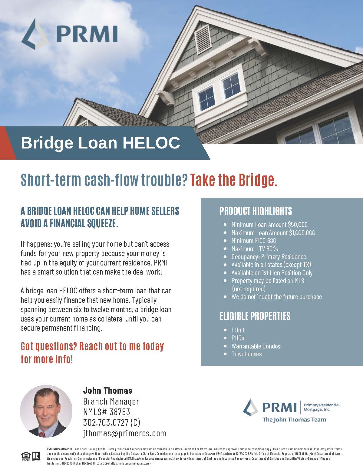 Bridge Loan HELOC | Get FHA, VA, USDA Mortgage Rates and Tips | PRMI ...